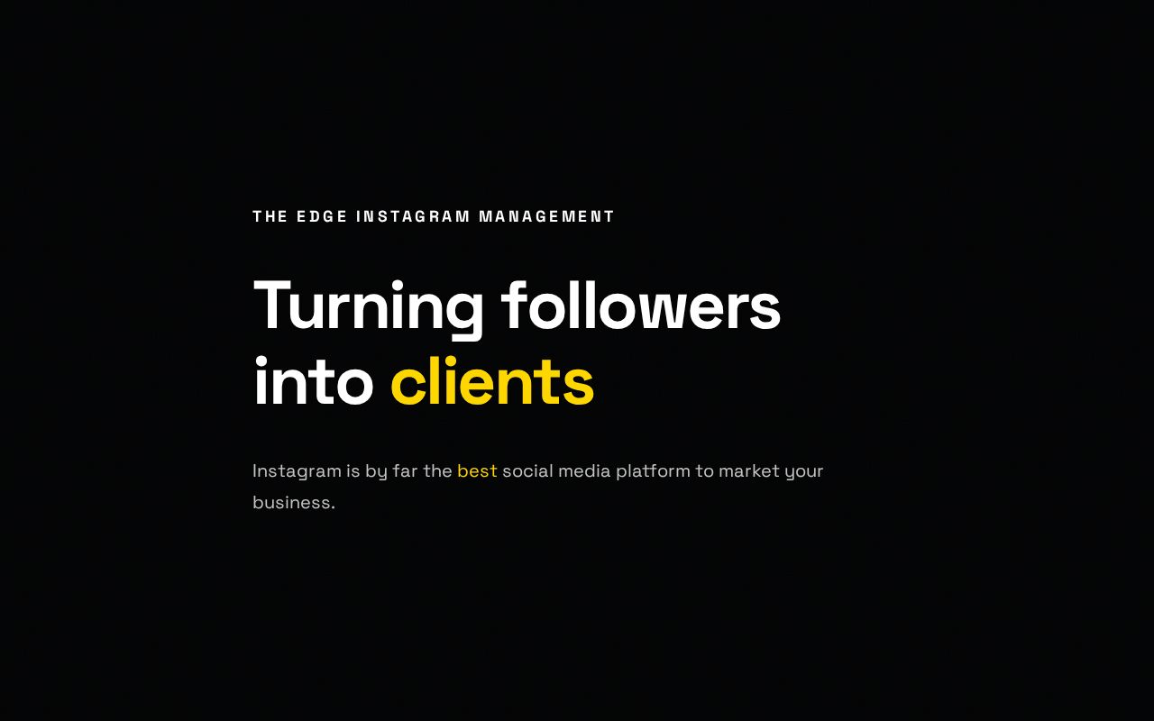 The Edge Instagram Management
